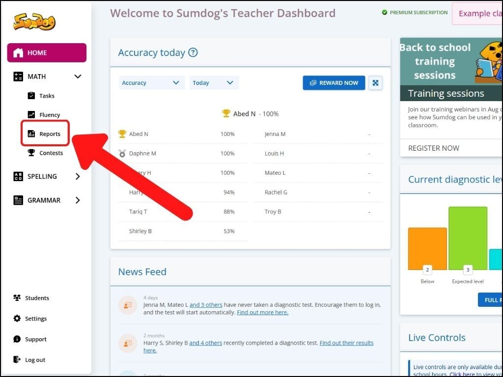 School Leader View - how can I monitor usage across the school?