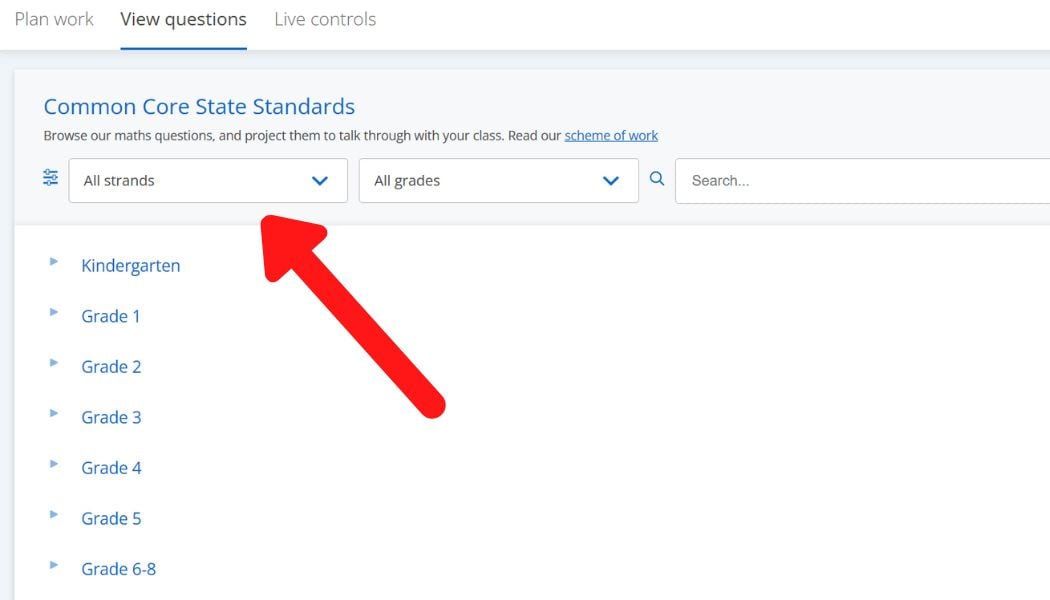 How can I see the questions available on Sumdog?