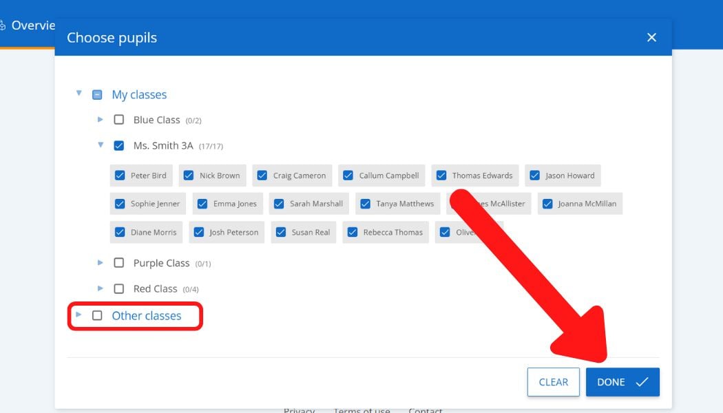 How do I find and share my students' login details?
